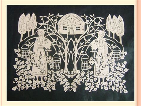 Народне мистецтво витинанки Витинанки прості і складені Створення композиції витинанки «дерево