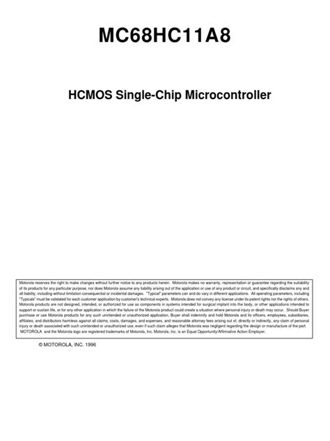 Mc68hc11 Pdf Microcontroller Inputoutput