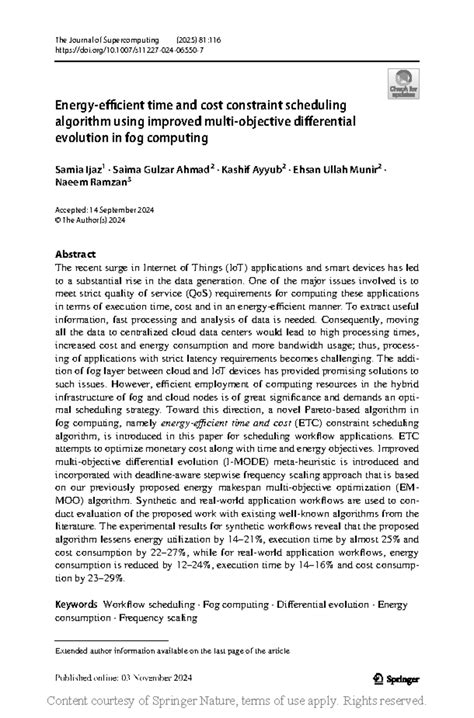 Energy Efficient Time And Cost Constraint Scheduli Vol0123456789