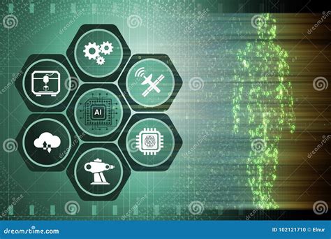 The Artificial Intelligence Modern Computing Concept Stock Illustration Illustration Of