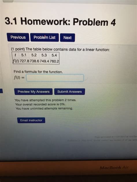 solved 3 1 homework problem 4 previousproblem list next 1