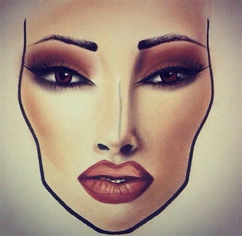 Mac Face Charts Mac Face Chart Inspired Look Burgundy And Orange Mac Makeup Looks Bridal