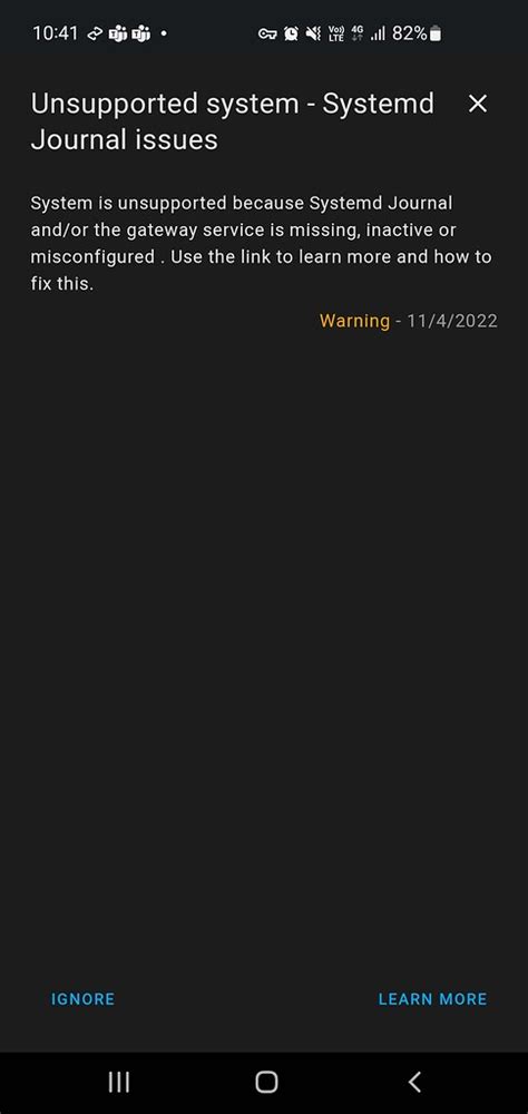 error after updating installation home assistant community