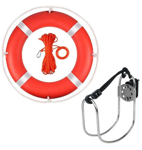 구명 반지 물에 뜨는 인명 구조 로프가 있는 28 보트 안전 투척 링 수영장 구명 링 로프와 반사 테 티몬