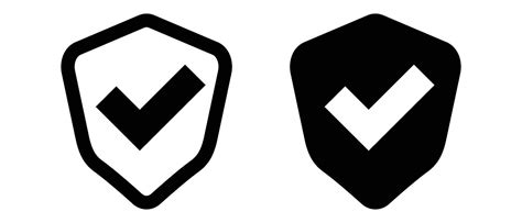 Check Mark Shield Icon Set Security And Safety 48256160 Vector Art At Vecteezy