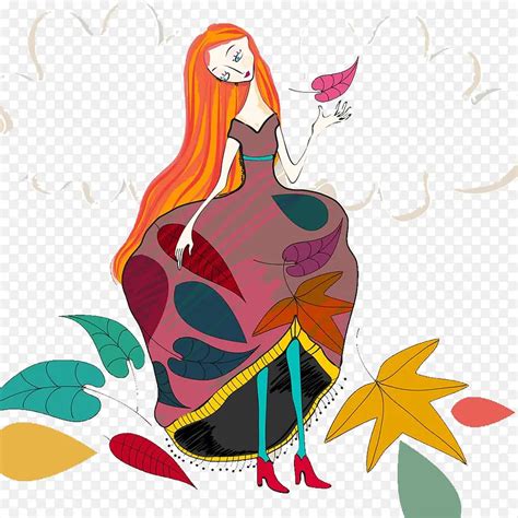 少女艺术插画png图片素材下载 图片编号ykpomwje 免抠素材网