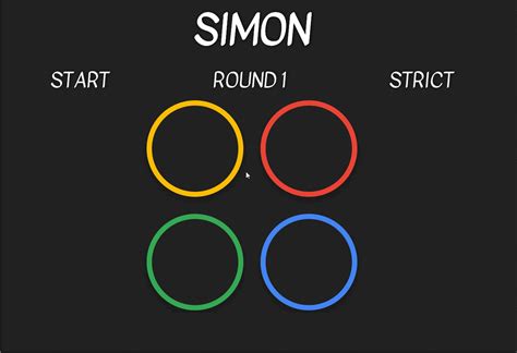 Github Thisiswhalesimon Classic Simon Game Brought To Life On The Web