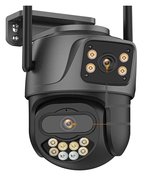 Security Camera， 8mp 4k Ptz Camera Dual Lens Dual Screen 4mp Hd Wireless Outdoor Ip Camera Ai