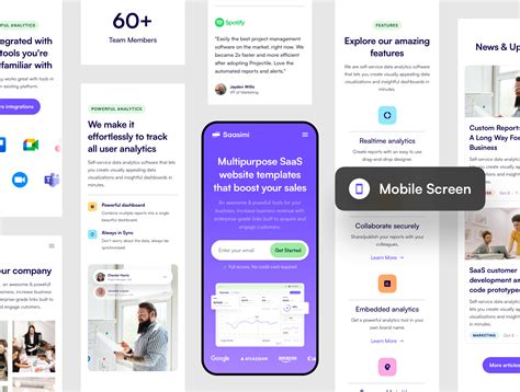 Saasimi SaaS Blocks Website UI Kit Figma