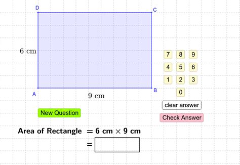 Rectangle Area The Diagonal Of A Rectangle Is Shown A Decompose