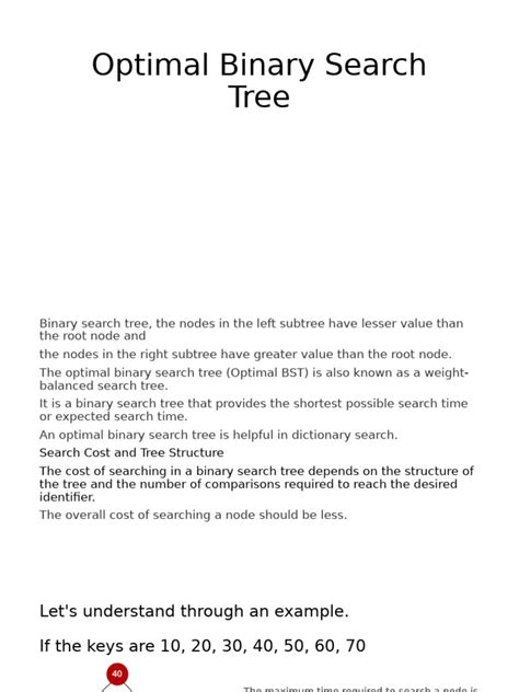 Optimal Binary Search Tree Pdf Algorithms Algorithms And Data