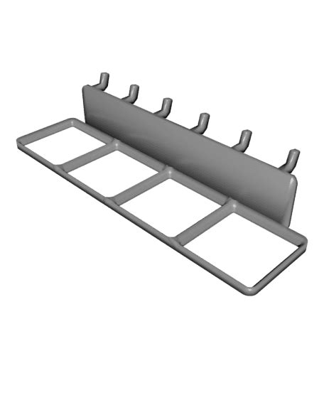 Gridfinity Pegboard Frame 4x1 3d Model By Gschlect On Thangs