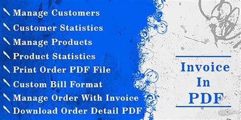 Invoice PDF Generator PHP Code By Codevilla Codester