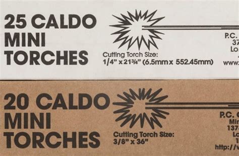 Mini Caldo Torch Burning Bars P C Campana