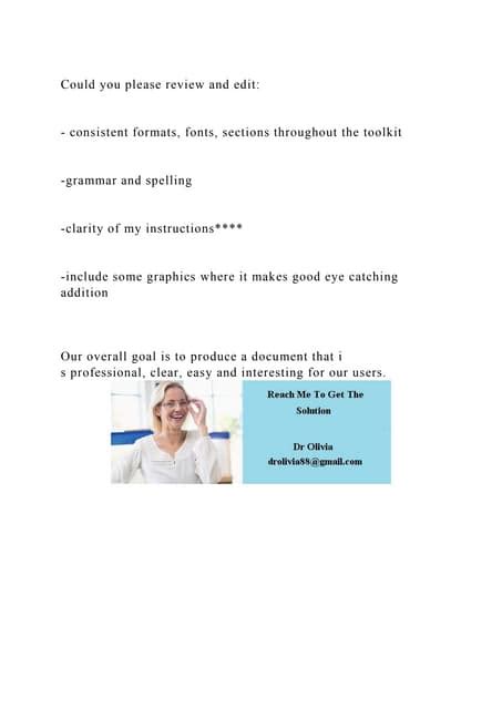 Could You Please Review And Edit Consistent Formats Fonts Docx