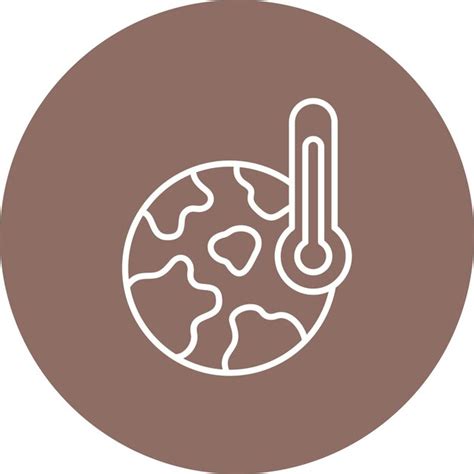 지구 온난화 아이콘 프리미엄 벡터