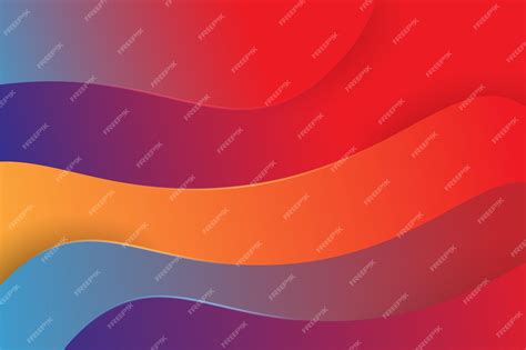 Premium Vector Colorful Wavy Gradient Shape Abstract Background
