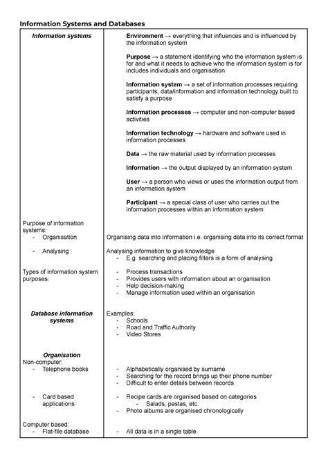 Information Systems And Databases Information Systems And Databases