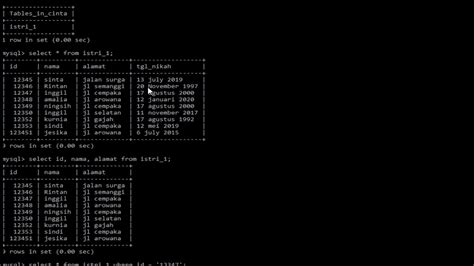 Belajar Mysql Menampilkan Data Select Mysql 5 Youtube