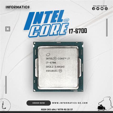 Intel Core I7 6700 Tray