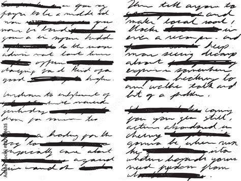 Vintage Written Document Longhand Cursive Handwriting Messy With