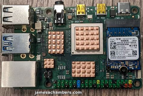 Rock Pi 4C Plus W NVMe SBC Review James A Chambers