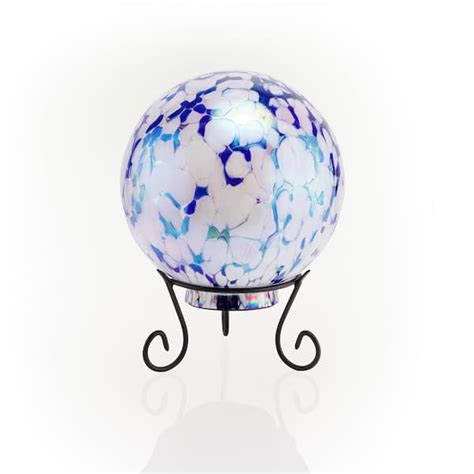 Alpine Corporation 8 In Dia Indooroutdoor Glass Gazing Globe With Led
