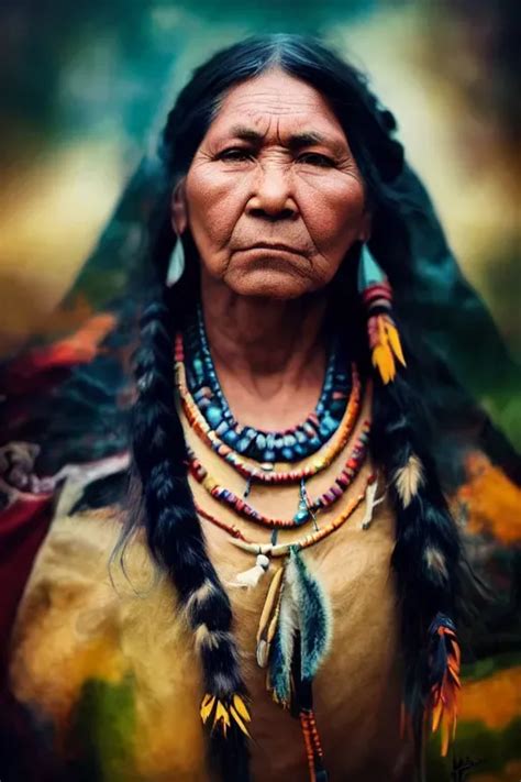 Native American Inspired Portraits Midjourney Prompt Promptbase