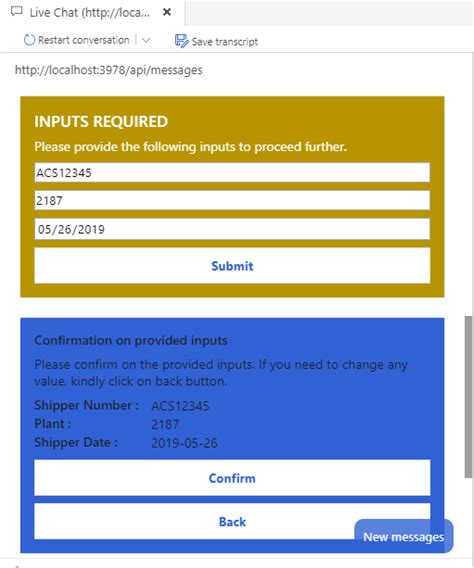 Emulator Is Displaying Bots Reply On User Side As Users Response