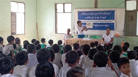 ကဝမြို့နယ် အ မ က မူလွန် ဇင်းဘုကျောင်း၌ အသိပညာပေးဟောပြောပွဲနှင့် နံရံကပ