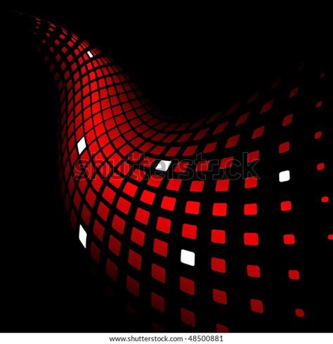 3d Abstract Dynamic Red Background On Stock Vector Royalty Free