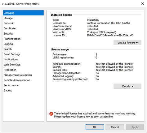 Replacing An Expired Time Limited License Visualsvn Help Center