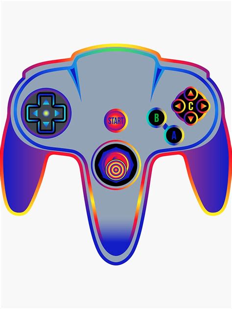 Retro Controller Sticker For Sale By Badennorthey Redbubble