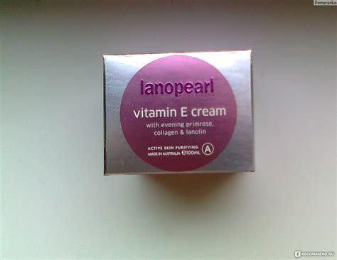 Крем Lanopearl Vitamin E с маслом вечерней примулы, коллагеном и ...