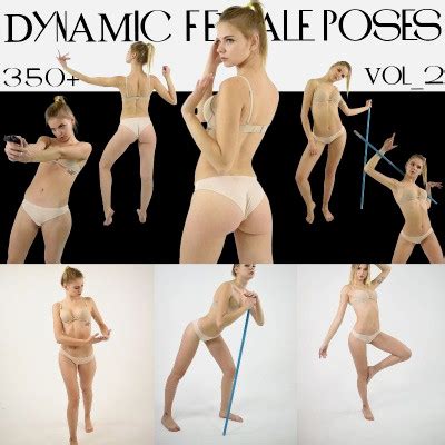 350 Dynamic Static Female Poses Vol 2 Reference Photo Set By Melsmneyan