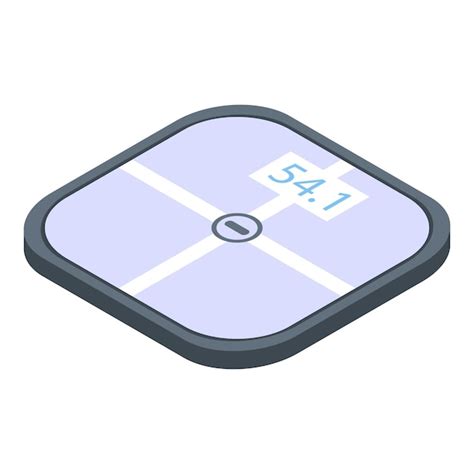 활성 스마트 저울 아이콘 흰색 배경에 고립된 웹 디자인을 위한 활성 스마트 저울 벡터 아이콘의 아이소메트릭 프리미엄 벡터