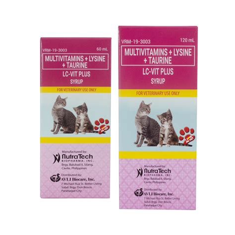 LC Vit Plus Syrup Multivitamins For Cats Shopee Philippines