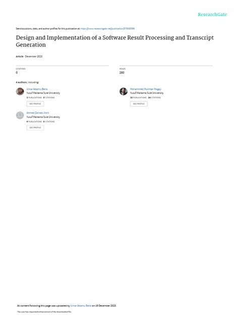 Design And Implementation Of A Software Result Pdf Inputoutput
