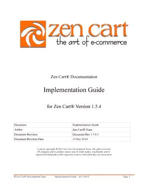 Fillable Online Zen Cart Documentation Fax Email Print PdfFiller