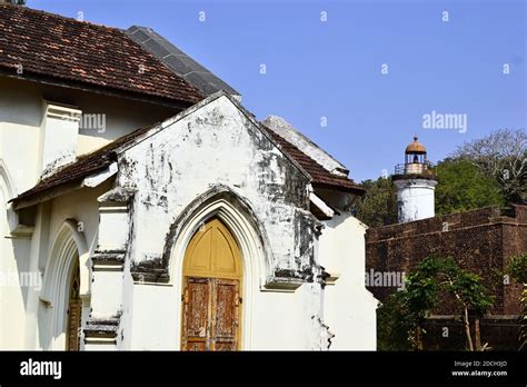 Old Catholic Church Near Thalassery Fort Colonial Lighthouse And