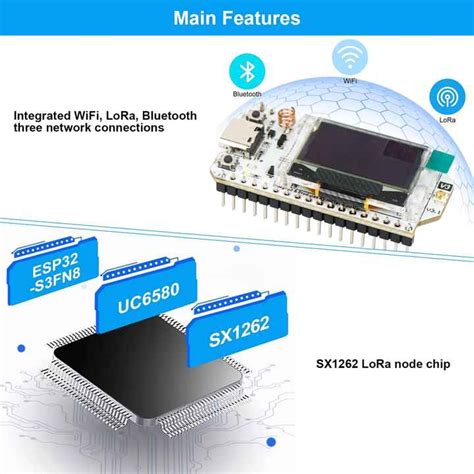 Heltec Wifi Lora 32 V3 Dev Board With Sx1262 And Esp32 S3fn8 Chip Oled Meshtastic Mesh Network