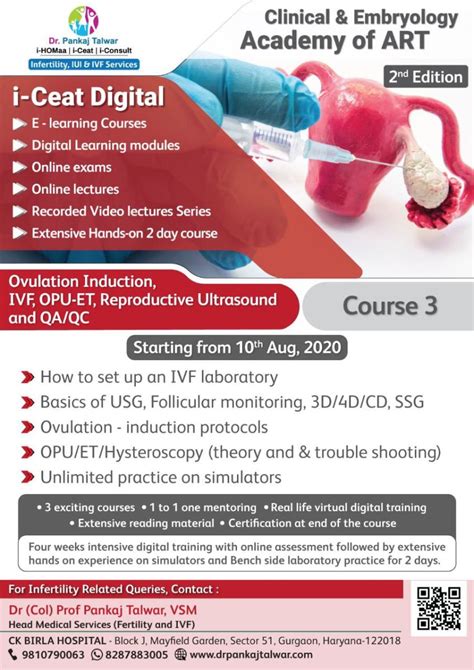 IVF Net Course Name Ovulation Induction IVF OPU ET Reproductive Ultrasound And QA QC IVF
