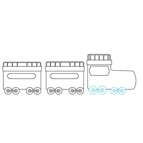 How To Draw A Train Step By Step