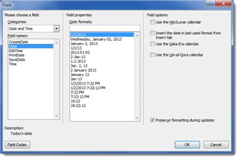The Four Dates You Can Embed In Your Word Documents Legal Office Guru