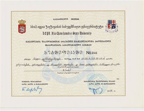 პორტფოლიო სკოლის სერტიფიკატები სიგელები მადლობები