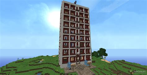 Хрущевка в майнкрафт