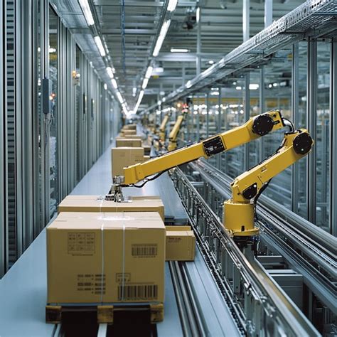 Automated Systems Sorting Orders For Shipment Premium Ai Generated Image