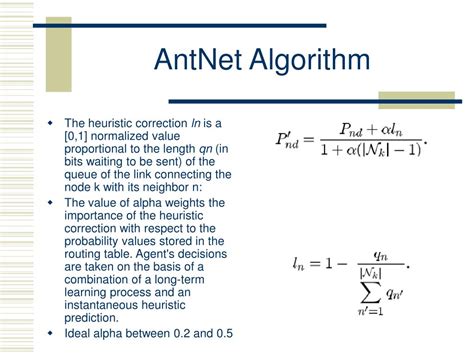 ppt antnet distributed stigmetric control for communications networks powerpoint presentation