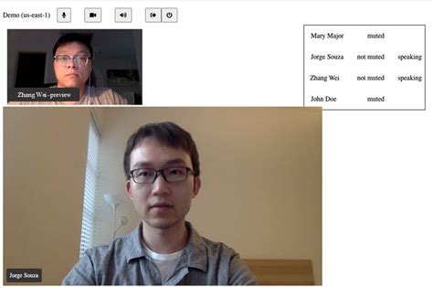 Amazon Chime Sdk Smart Video Sending Demo Business Productivity