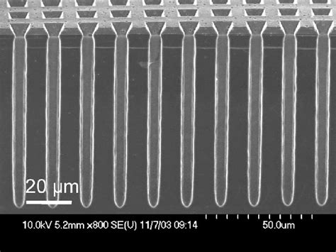 Silicon Mold After Photo Assisted Anodic Etching For 75 Min The Holes Download Scientific